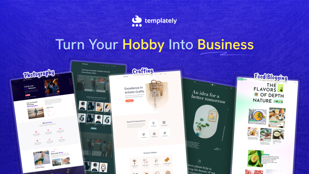 How to Turn Your Hobby into a Business with Ready Website Templates ...