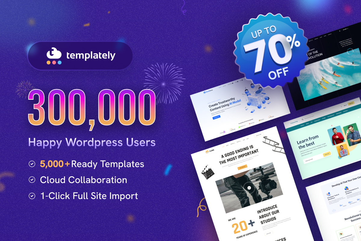 New Milestone for the Best WordPress Template Library: Celebrating 300K ...